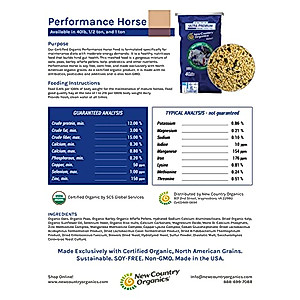 New Country Organics Performance Horse Feed, 40 lbs