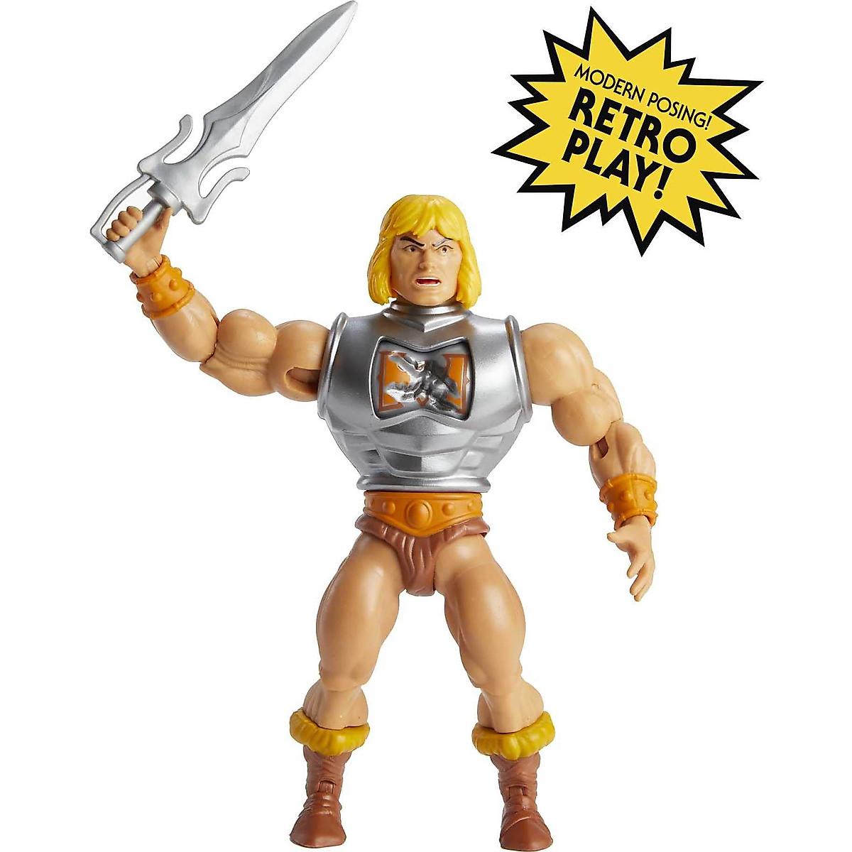 Mattel Masters of the Universe Origins Action Figure & Accessories Set, Battle Armor He-Man 5.5-inch Collectible Toy with Mini-Comic
