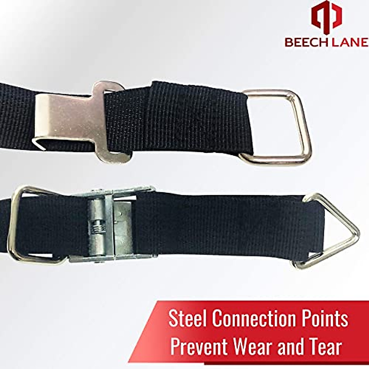 Beech Lane Heavy Duty Pre-Assembled RV Awning Anchor Kit, Sturdy Cam Buckles with Thick Straps, Durable Canvas Storage Bag, Steel Connection Points