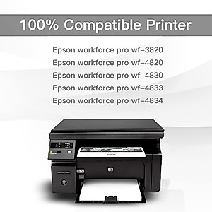 BeOne 822XL Ink Cartridges Remanufactured Replacement for Epson 822 XL T822 T822XL to Use with Workforce Pro WF-3820 WF-4820 WF-4830 WF-4833 WF-4834 (4-Pack; 1BK, 1C, 1M, 1Y)