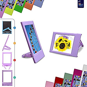 Fujifilm Instax Mini Instant Film (3 Pack, 60 Sheets) 5 Plastic Desk Frames + 10 Paper Frames Plus 60 Sticker Frames