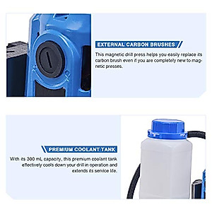 LETRA 1100W Magnetic Drill Press, Power Mag Drill with1/2 Inch Boring Diameter, 2700lbf Electromagnetic Heavy Duty Drilling Machine for Industrial Home Improvement