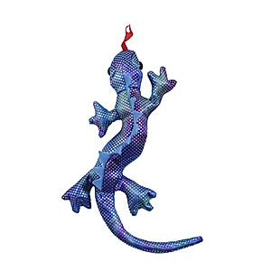 Set of 3 - Lizard Sand Filled Animal Toy - Heavy Weighted Sandbag Animal Plush Bean Bag Toss - Shimmering Glitter Gecko Sensory, Stress, Fidget Toy ADHD Special Needs Soothing