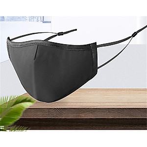 Suxgumoe Dust Mask, 2PCS Washable Reusable Cotton Anti Pollution PM2.5 Mask Face Mouth Mask with 2pcs Activated Carbon Filter