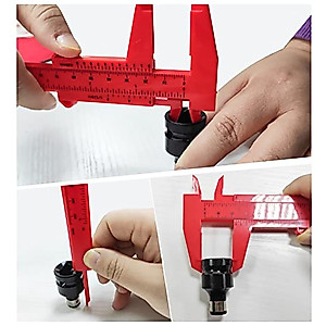 Mini Plastic Caliper, 10 Pack 6in/150mm Vernier Caliper, Double Scale Sliding Gauge Measuring Tool for Student Office, Jewelry Sliding Gauge Ruler Measuring Tool, 5 Different Colors(10 Pack)