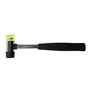 25mm Dual Head Nylon Rubber Hammer Jewelers Metal Mallet,Multipurpose, Doublesided & Lightweight Mallet Soft Hammer for Home Decoration Installation Hand Tool