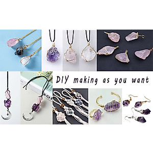 MAIBAOTA Natural Amethyst Crystal Rocks Raw Healing Crystals Bulk 1" Raw Rough Gemstones Rocks for Tumbling Polishing Cutting Reiki Witch Quartz Crystal Stones