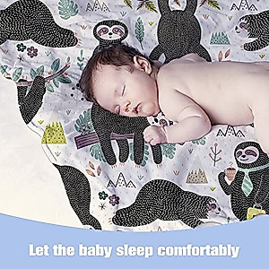 Sinlley Sloth Gifts, Sloth Blanket for Girls Boys 30"x40", Sloth Baby Blanket for Toddler Newborn Unisex Cute Warm Plush Fleece Kids Bed Quilt Throw Blankets Baby Swaddle Blanket