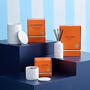 Jonathan Adler Hashish Candle, White, 10 Ounce