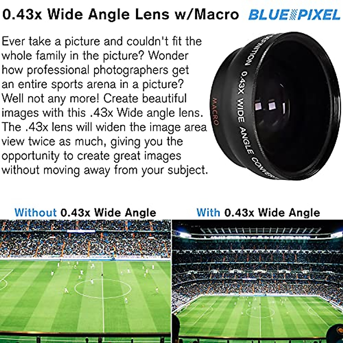 Camera EOS 2000D (Rebel T7) DSLR with 18-55mm f/3.5-5.6 3 Lens Kit Bundled with + 64GB Memory Card, Extra Battery, 3PC Filter Kit, Tripod, Case + Complete Photo Bundle - International Model