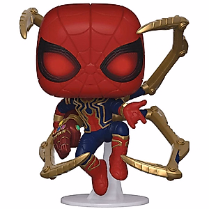 Funko POP Marvel: Avengers Endgame - Iron Spider with Nano Gauntlet Pop! Vinyl Figure (Bundled with Compatible Pop Box Protector Case), Multicolored, 3.75 inches
