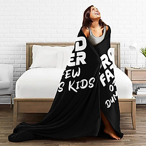 Proud Father of A Few Dumbass Kids Fleece Blanket 60"X50" Soft Micro for Bed Warm Comfort8