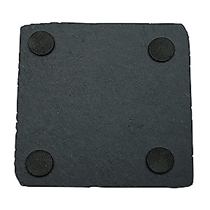 12 Pack 4 x 4 Inch Stone Coasters Bulk Cup Coaster Set, Personalized Engraving DYI Bulk Square Coasters with Anti-Scratch Bottom for Bar Kitchen Home