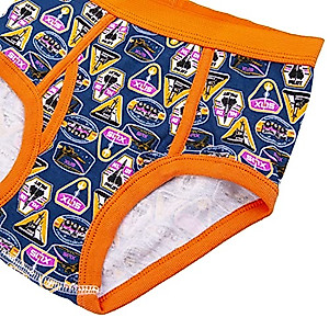 Disney Boys' Pixar’s Buzz Lightyear Underwear Multipacks with Zurg and Zyclops in Sizes 4, 6, 8, 10, Buzz5pkbrief