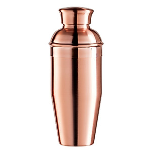 OGGI Classic Cocktail Shaker Copper - 26 oz, Stainless Steel Construction, Built in Strainer - Ideal Home Bar Drink Mixer, Bartender Kit, Essential Bar Accessories
