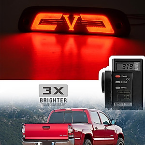 NSLUMO Led Third Brake Light Replacement for To-yo-ta 1995-2015 Tacoma, 2016-2023 Tacoma Access Cab N300 LED 3rd Brake Center High Mount Stop Lamp Smoked Lens Red CHMSL 8157004030