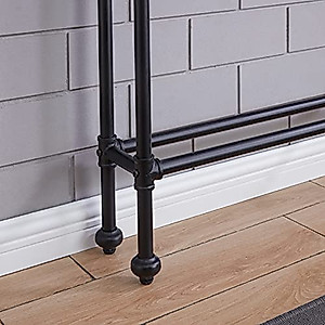SEI Furniture Agnew Skinny Console Table, black (AMZ0906MC), 56 in x 8 in x 30 in