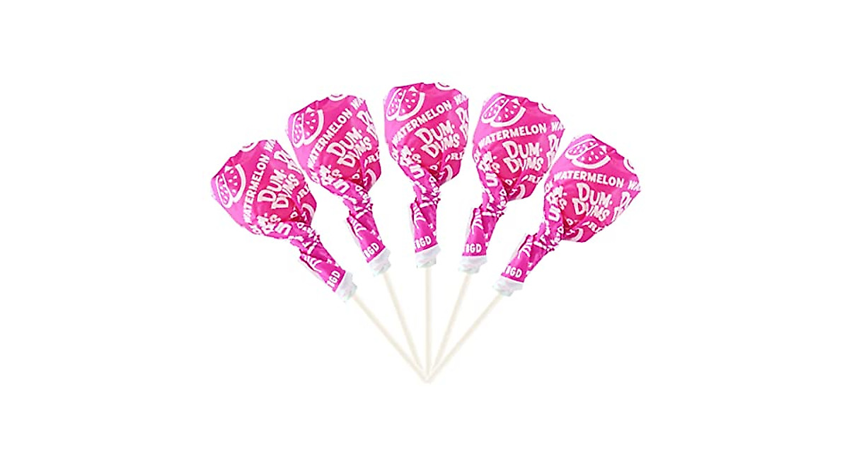 Delicious 25ct Hot Pink Watermelon Dum Dums Lollipops