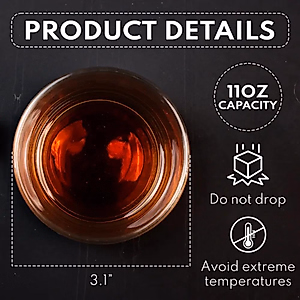 Thanks For All The Orgasms - Personalized Custom Engraved Whiskey Glass - Personalized Anniversary Gift for Him - Personalized Funny Romantic Gifts From Wife for Father Day, Funny Gag Gifts for Him