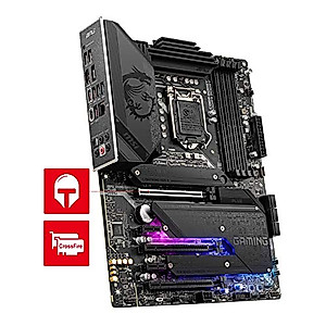 MSI MPG Z590 Gaming Plus Gaming Motherboard (ATX, 11th/10th Gen Intel Core, LGA 1200 Socket, DDR4, PCIe 4, CFX, M.2 Slots, USB 3.2 Gen 2, DP/HDMI, Mystic Light RGB)