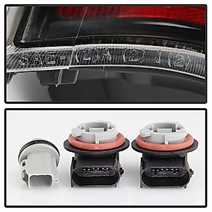 ACANII - For 2009-2014 Ford F150 Styleside Pickup Truck w/Black Trim Tail Lights Brake Lamps Pair Driver+Passenger Side