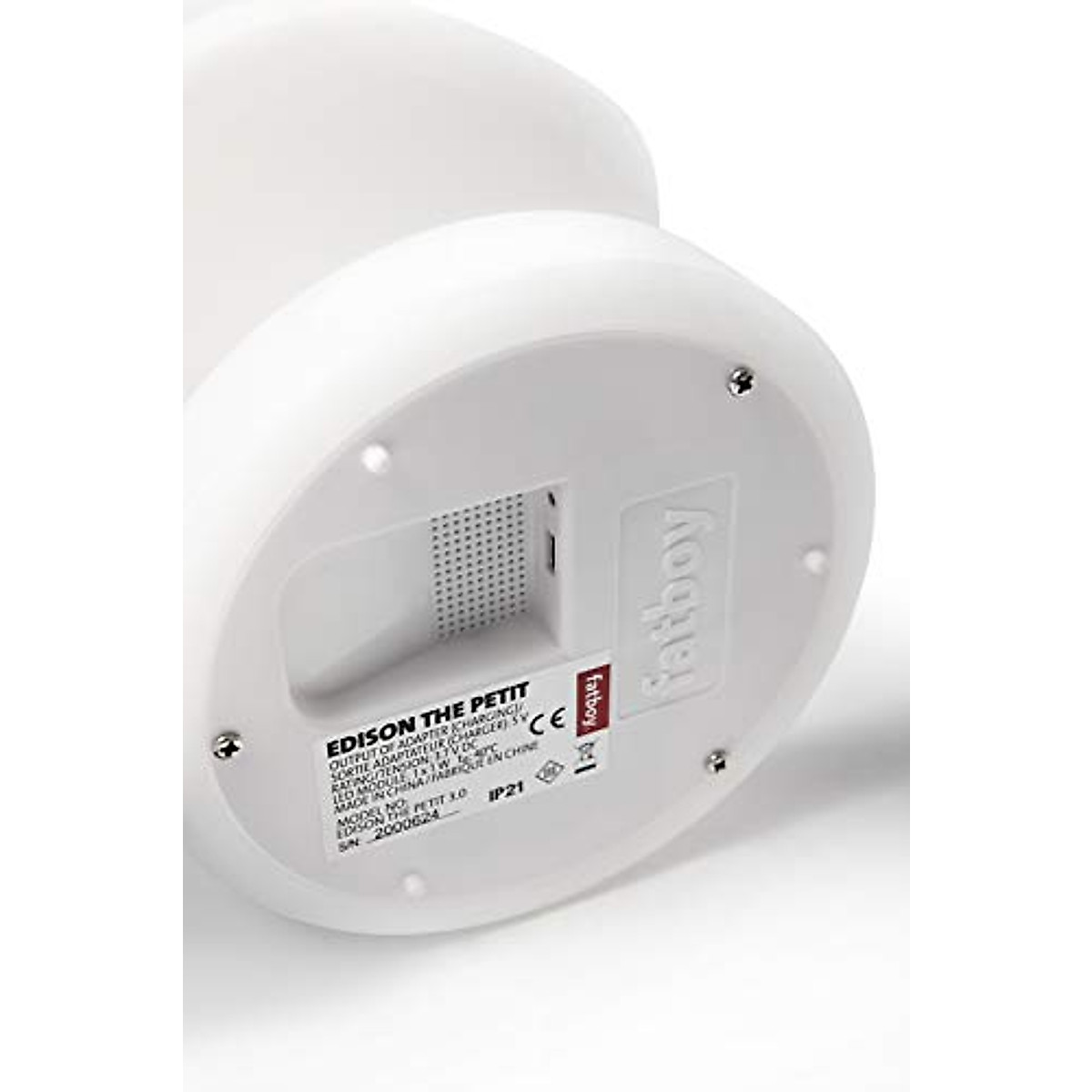 Fatboy Edison The Petit Rechargeable LED Lamp Version 2.0 (2 Pack), Polypropylene, White