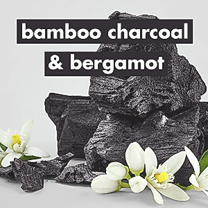 Love Beauty and Planet Delightful Detox Daily Clarifying Sulfate-Free Shampoo Charcoal and Bergamot Cleansed Hair Care Silicone-free, Paraben-free, Vegan Shampoo 32.3 oz