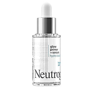 Neutrogena Hydro Boost Glow Booster Primer & Serum, Hydrating & Moisturizing Face Serum-to-Primer Hybrid, Infused with Purified Hyaluronic Acid & Designed to Instantly Hydrate, 1.0 fl. oz