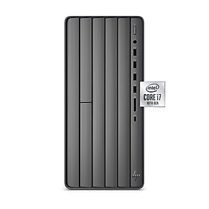 HP Envy Desktop, 10th Generation Intel Core i7-10700, 16GB RAM, 1 TB Hard Drive & 512 GB SSD, Windows 11 (TE01-1020, Black)