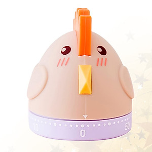 LIFKOME Cute Kitchen Timer Chicken Mechanical Timer for Kids 60-Minute Wind Up Egg Timer for Cooking Time Management Home Decoration