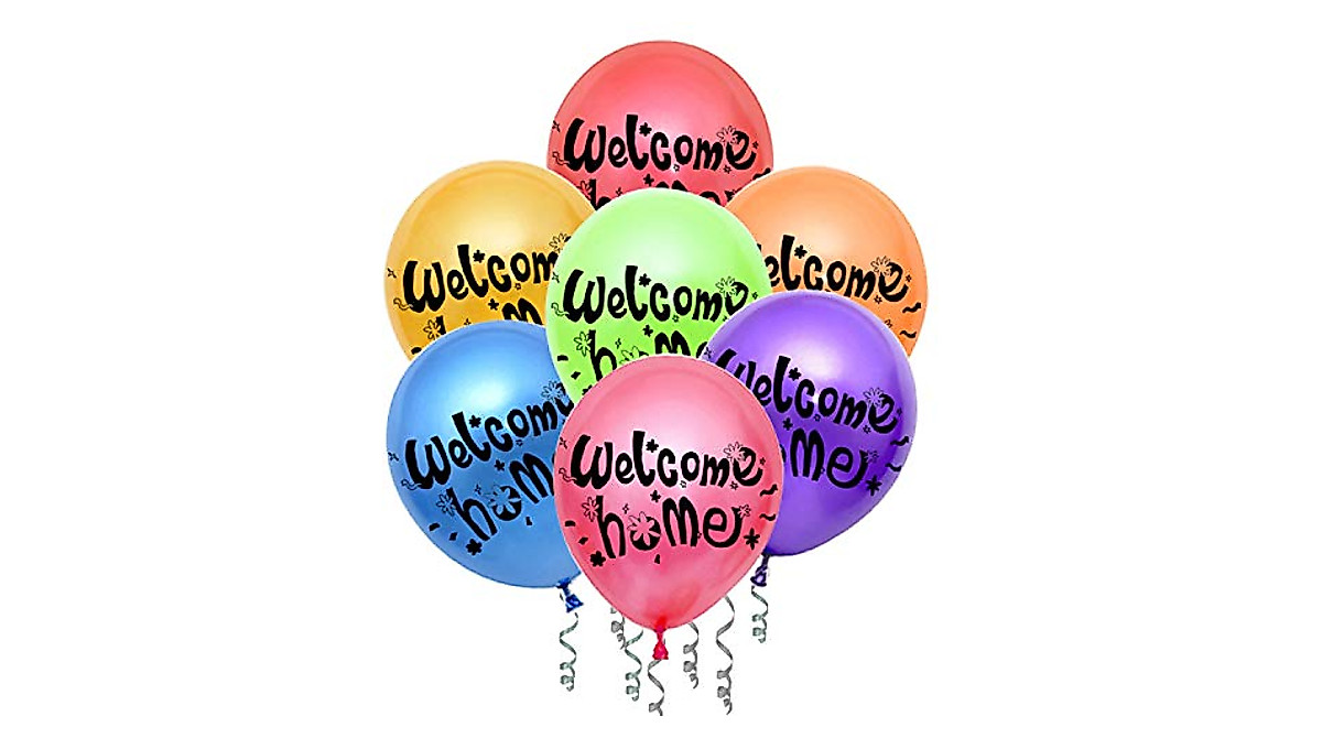 JumDaQQ Welcome Home Balloons 21 Pack - Vibrant DIY Party Decor