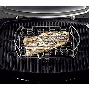 Weber 6470 Original Stainless Steel Fish Basket, Small (11.1 x 7.2 x 2)