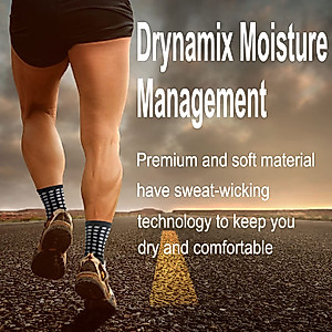 EASYLONGJEE 4 Pair Grip Soccer Socks for Men with Cushion, Athletic Non Slip Quarter Socks Padded, Non Skid, Size 6-11