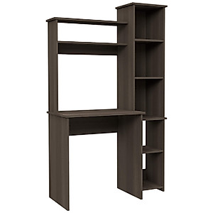 Tuhome Versalles Writing Desk, Two Superior Shelves, Bookshelf