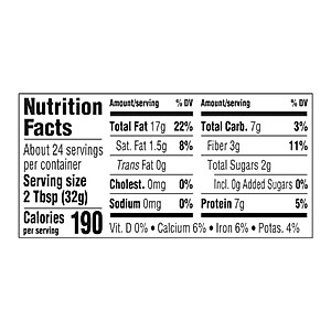 Amazon Fresh, Creamy Almond Butter, 27 Oz (Previously Happy Belly, Packaging May Vary)