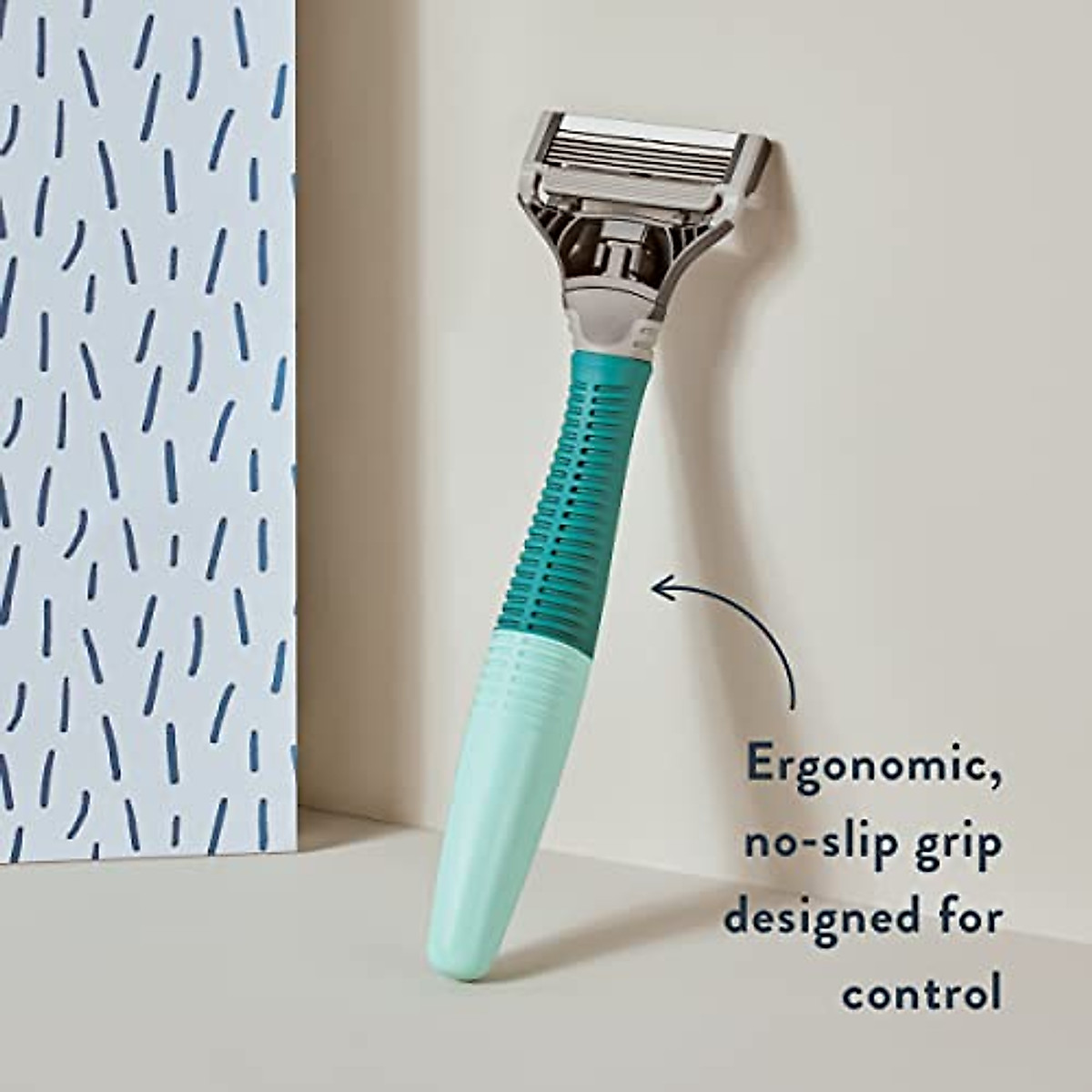 Harry's Razors for Men - Shaving Kit for Men includes a Mens Razor Handle, 3 Razor Blade Refills, Travel Blade Cover, and 4 Oz Shave Gel