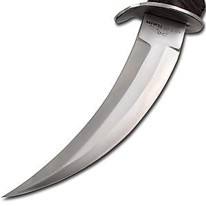 Old Ram Handmade Collection Stainless Steel Hunting Hunting Knife RAM Horn Handle With Leather Sheath