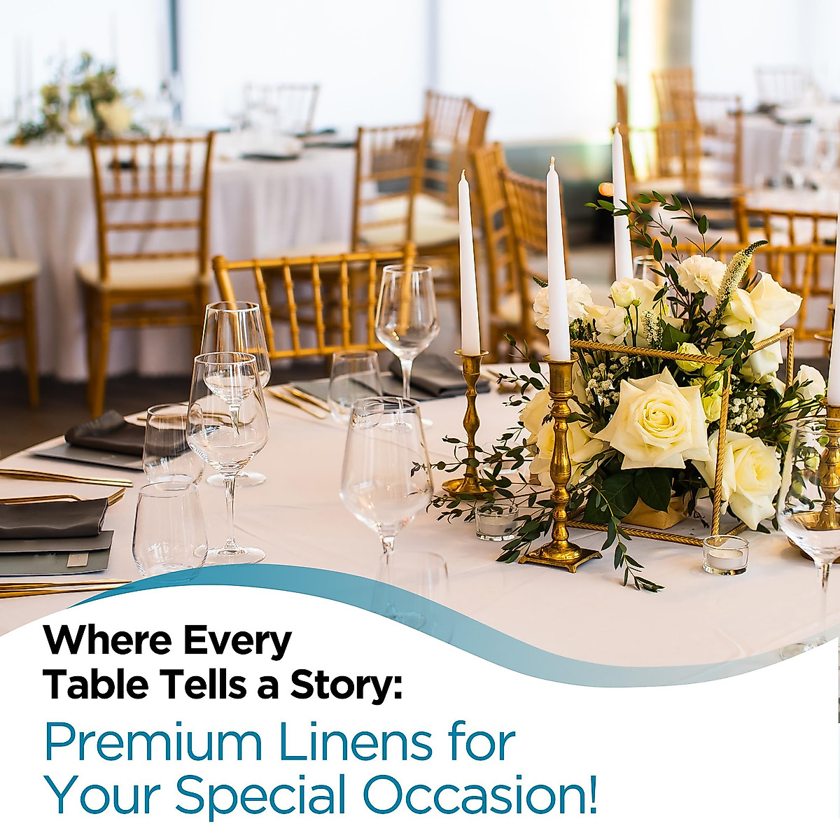 10-Pack 120-Inch Round Ivory Polyester Tablecloths – Machine Washable, Durable, Wrinkle-Resistant Linens for 8-Foot Tables – Ideal for Weddings, Banquets, Restaurants, Parties