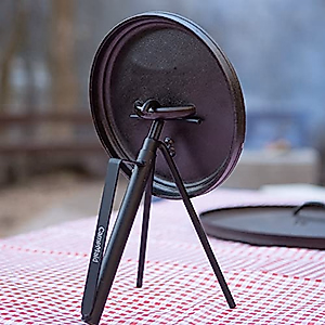 CampMaid Dutch Oven Kickstand & Lid Lifter - Durable Dutch Oven Lid Lifter - Lightweight & Portable Camp Cooking Accessories - Unique Camp Kitchen Equipment - Outdoor Cooking Essentials