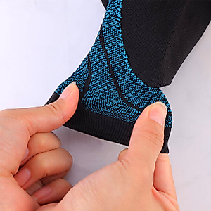 Healifty Socks Plantar Compression Foot Faja for Ankle Support Elastic Socks Lackish Pair