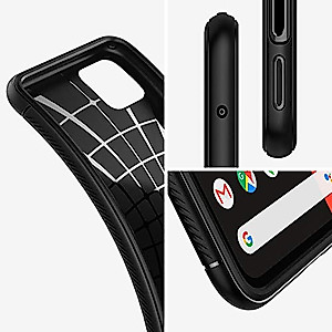 Spigen Rugged Armor Designed for Google Pixel 4 Case (2019) - Matte Black