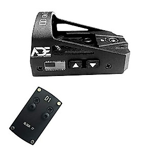 ADE Delta RD3-012 Red Dot + Rear Sight Optic Mounting Plate/Adapter for All Glock (Non-MOS) Standard Models and Taurus G3C