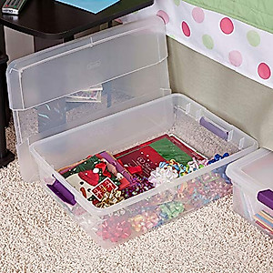 STERILITE 17551706 32-Quart Clear View Latch Box (Pack of 1)