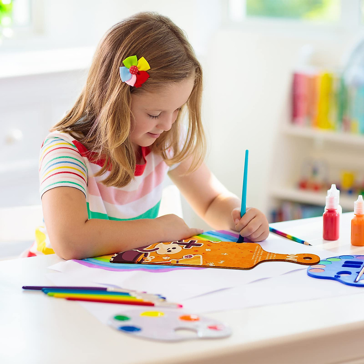 36 Pcs Wooden Mini Cutting Board with Handle Unfinished Wood Craft Mini Charcuterie Boards Paddle Blank Small Chopping Board for DIY Kitchen Cooking Vegetables Decor (9.4 x 3.5 Inch)