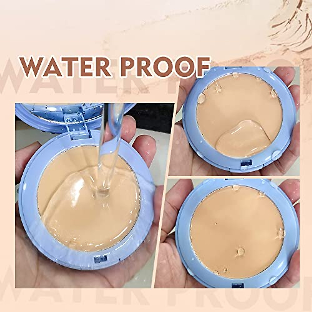 Oil Control Face Pressed Powder,Matte Smooth Setting Powder Makeup,Waterproof Long Lasting Finishing Powder,Cruelty Free Lightweight Face Cosmetics,Shine Control,Vegan Friendly,0.28Oz(NATURAL BEIGE)