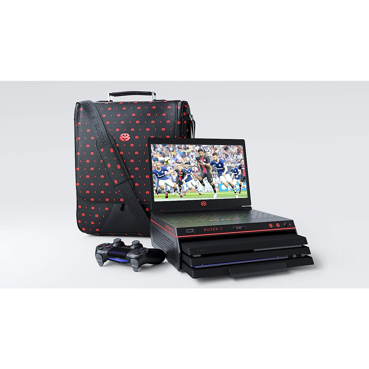 Buddah Tek Luxury Gaming Rover 1 + Rover 1 Messenger Bag Bundle for Xbox One S, Xbox One X, PS4 Slim and PS4 Pro! ( Consoles Not Included) - PlayStation 4