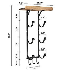 SODUKU Towel Rack Wall Mounted 3 Tier Modern Decorative Bathroom Towel Holder Practical Towel Storage Rack Can Hold 3 Bath Sheets for Storage of Bathroom Towels Yoga Mat