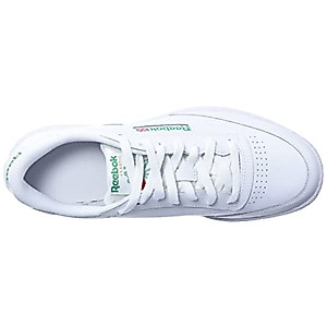Reebok Men's Club C 85 Fashion Sneaker, white/green, 11 M US