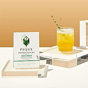 Pique Organic Sencha Tea Crystals - Supports Immunity, Energy - 14 Single Serve Sticks (Pack of 1)