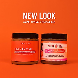Uhuru Naturals Chebe Hair Butter (8oz) - A Whipped Butter With Authentic Chebe For Those That Are Not Able To Use Chebe The Traditional Way